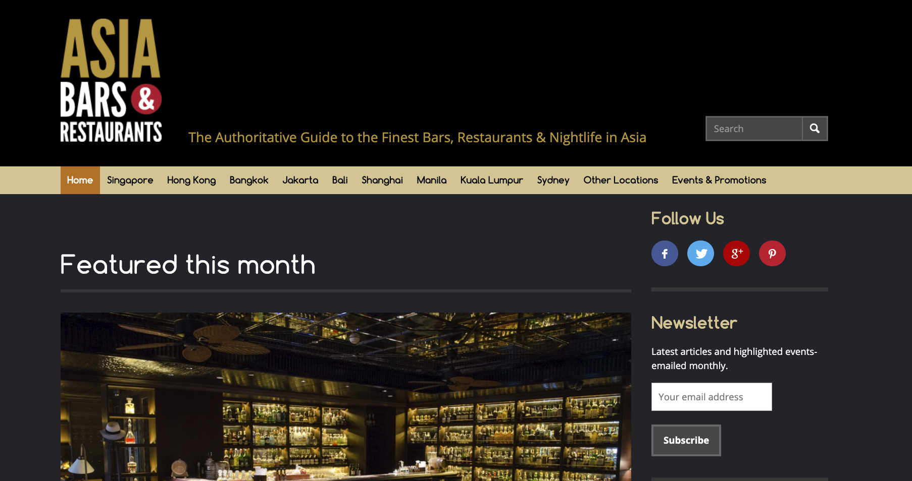 Celebrating 15 years of Asia Bars & Restaurants - Asia Bars & Restaurants